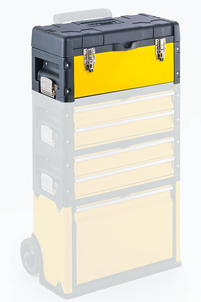 Trolley Top-Box gul – fleksibel værktøjsopbevaring, 32,90