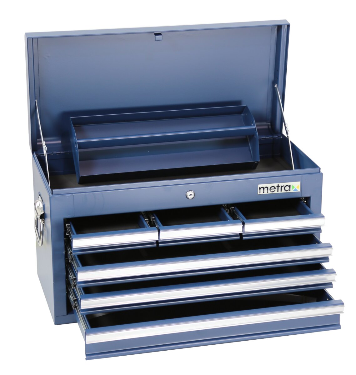 Blue toolbox with 6 drawers, 104,90