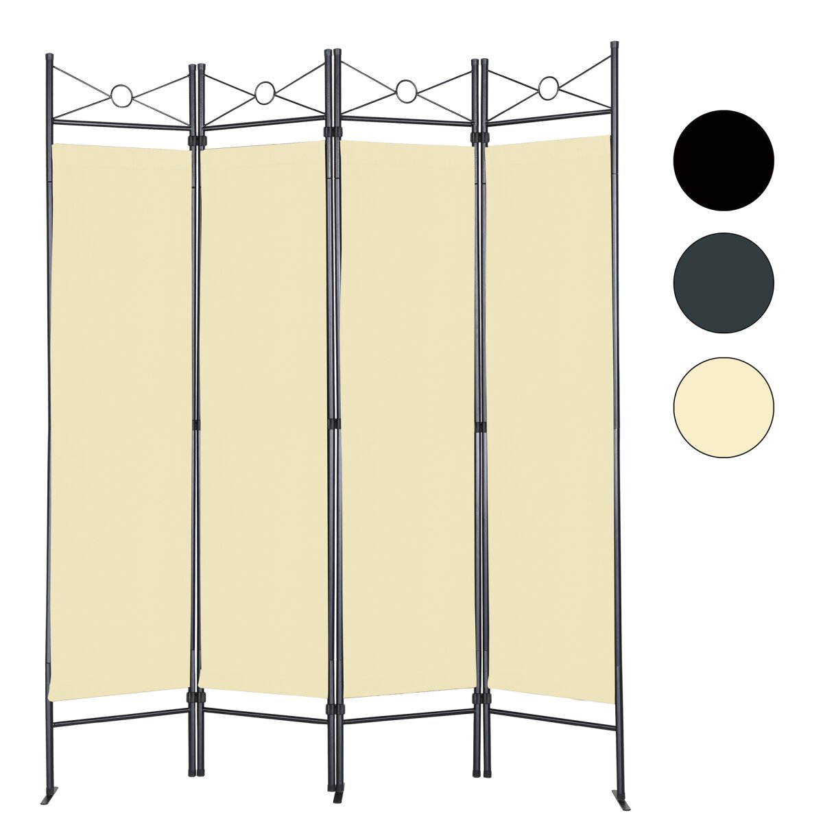 Light Yellow Room Divider – Foldable & Washable, 32,90