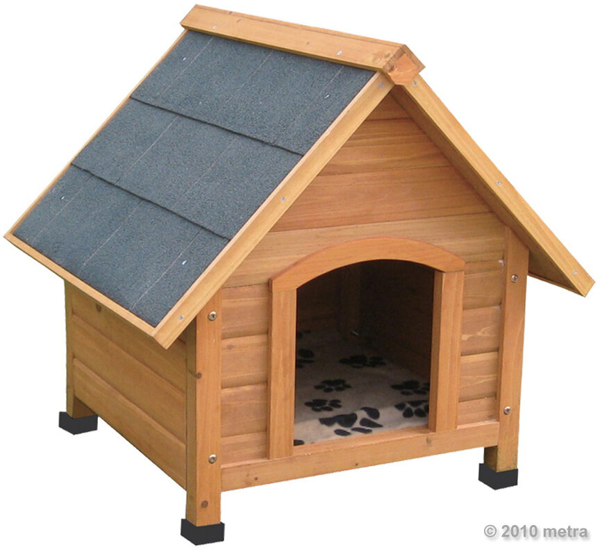 Caisse pour chien en bois massif - Résistante aux intempéries et conf ...